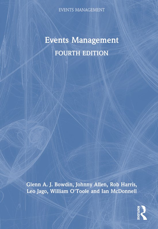 Events Management- Events Management, Glenn A. J. Bowdin ...