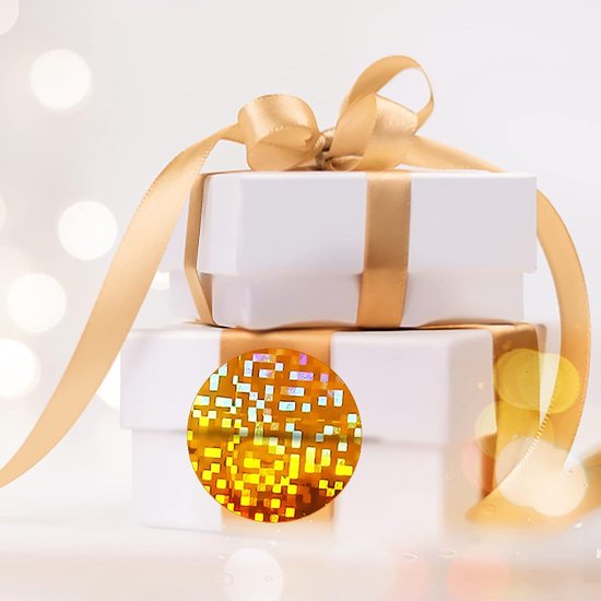 Glitter Gouden Ronde Stickers - 500 stuks - 25 mm - Kleurcodering ...