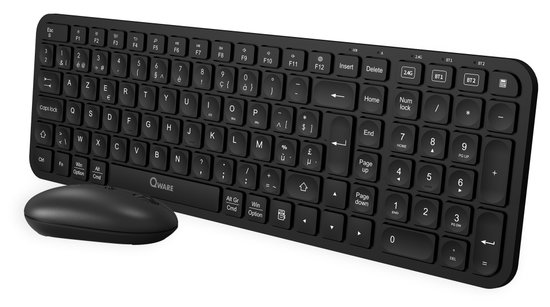 Qware Office - Toetsenbord - Draadloos - Multiconnect - Bluetooth - 2.4 GHz - Dongel -... | bol