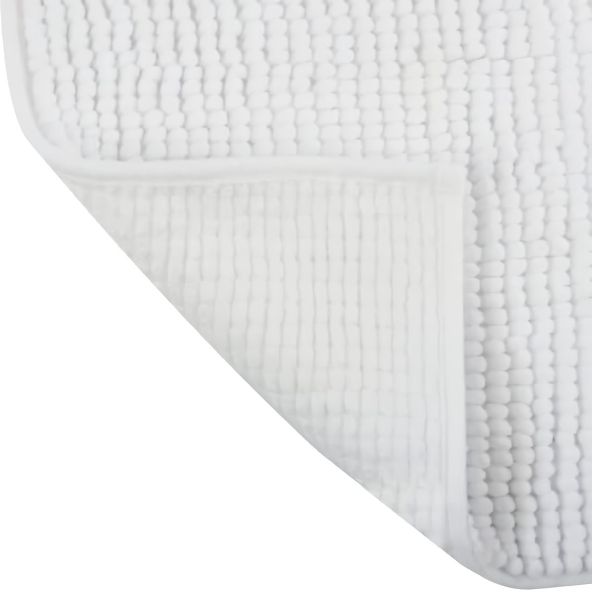 Badmat, badmat, douchemat, chenille, hoogpolig badmat, 40 x 60 cm, wit ...