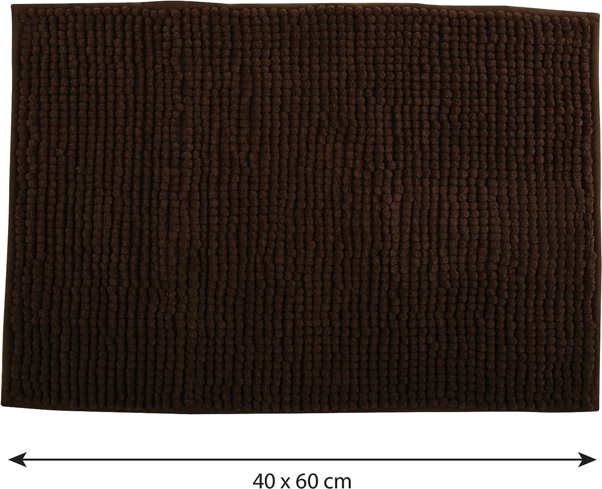 Badmat, badmat, douchemat, chenille, hoogpolig badmat, 40 x 60 cm ...