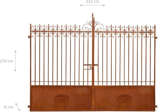 IJzeren hek L332XPR8XH254 CM | bol