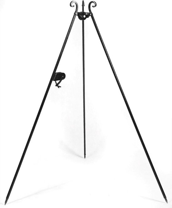 CookKing Driepoot 180 cm met katrol - Hoge Kwaliteit Staal ...
