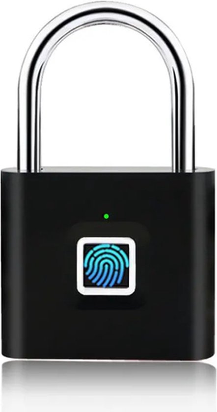 Metalen hangslot met vingerafdruk scanner - Sterk elektrisch slot met ...