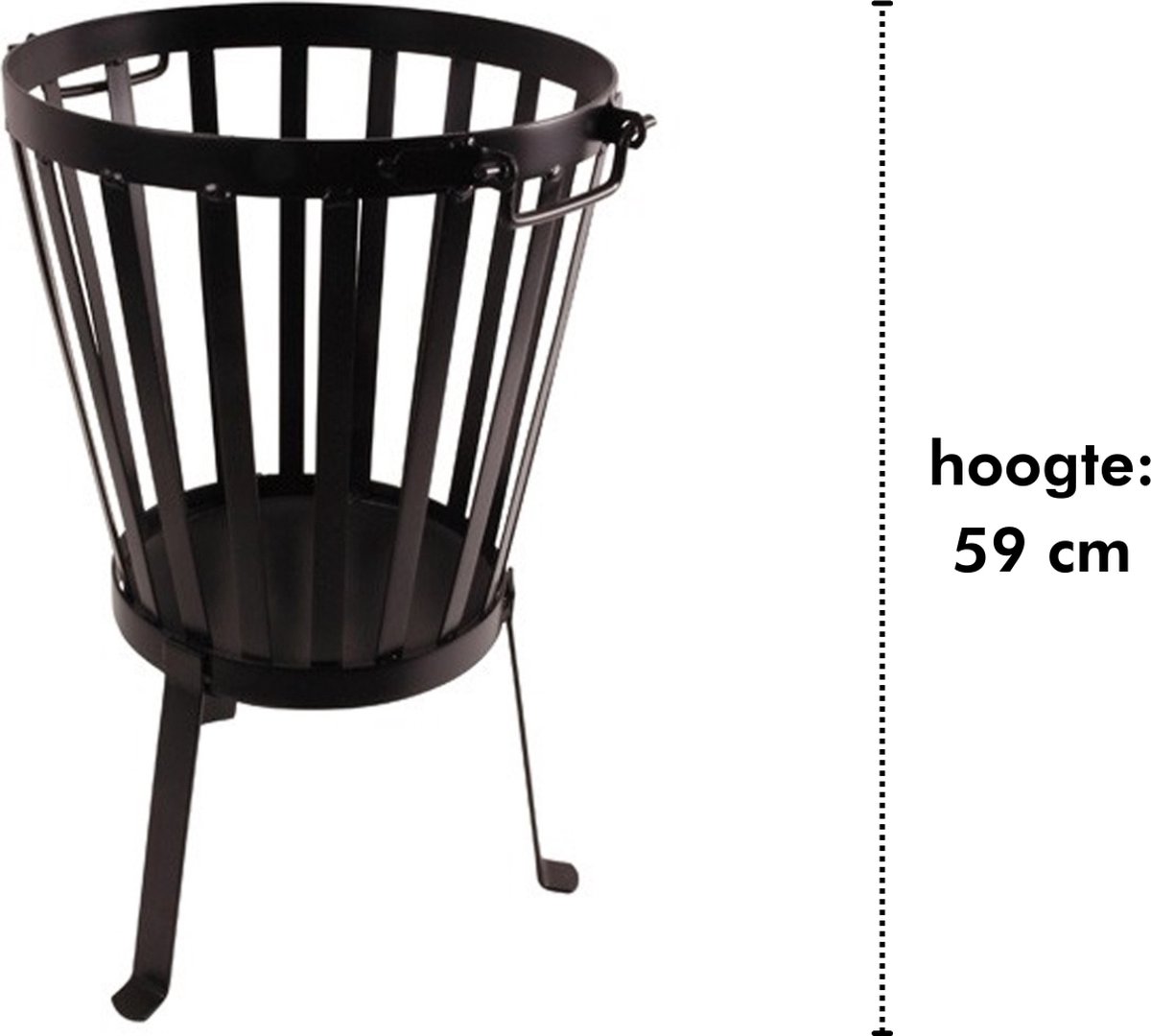 Esschert Design Vuurkorf Metaal Zwart - Vuurhaard 34 cm - Vuur Korf ...