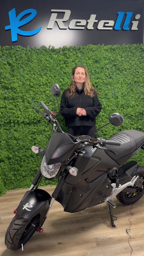 Retelli Drago - elektrische scooter - Sportbrommer - ROOD - 32AH accu ...