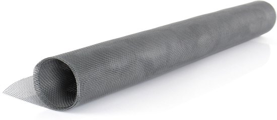 Horrengaas op rol PVC 1 x 5 m Grijs - Muggengaas / Horgaas | bol.com
