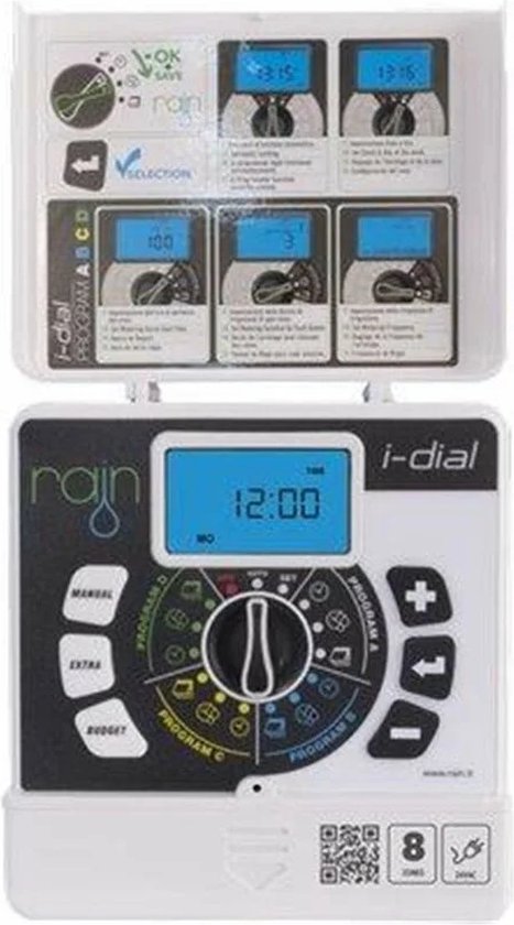 Rain C-Dial 4 stations, 24 V AC | bol