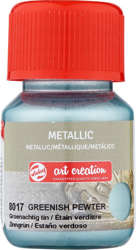 Metallic Verf - 8017 Groenachtig Tin - Art Creation - 30 ml | bol