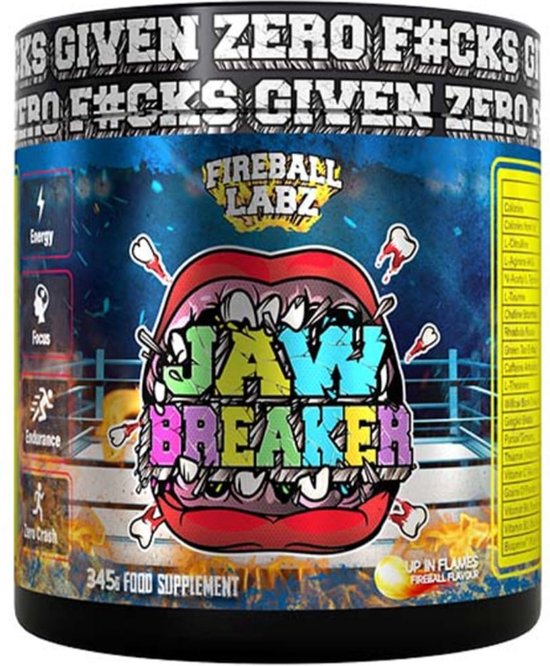 Fireball Labz - Jawbreaker - Up in Flames - 345g - Pre Workout | bol