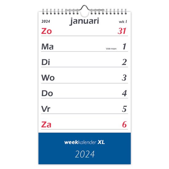 Weekkalender XL | bol.com