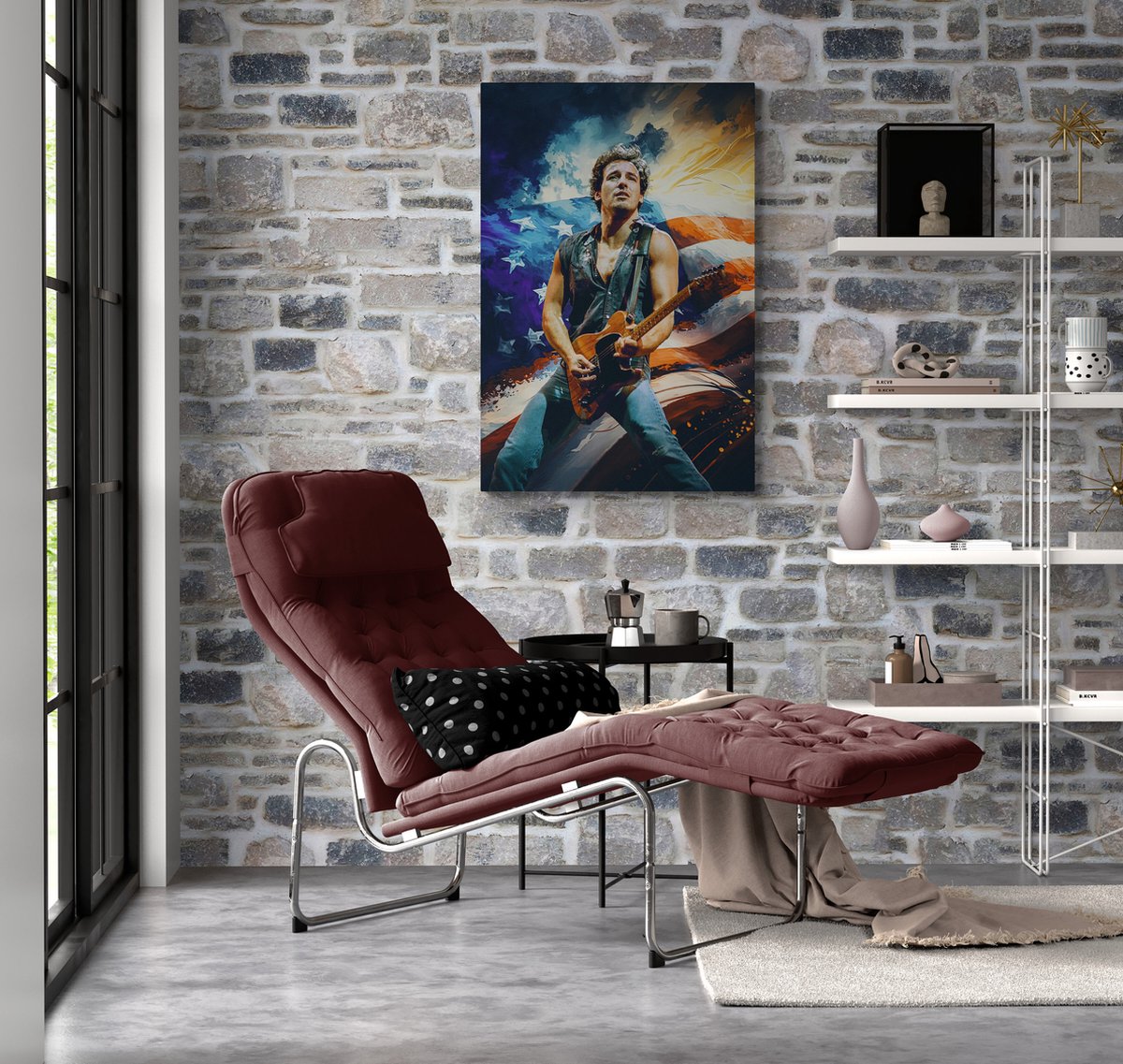 Bruce Springsteen Poster - Vintage - Amerikaanse Vlag - The Boss ...