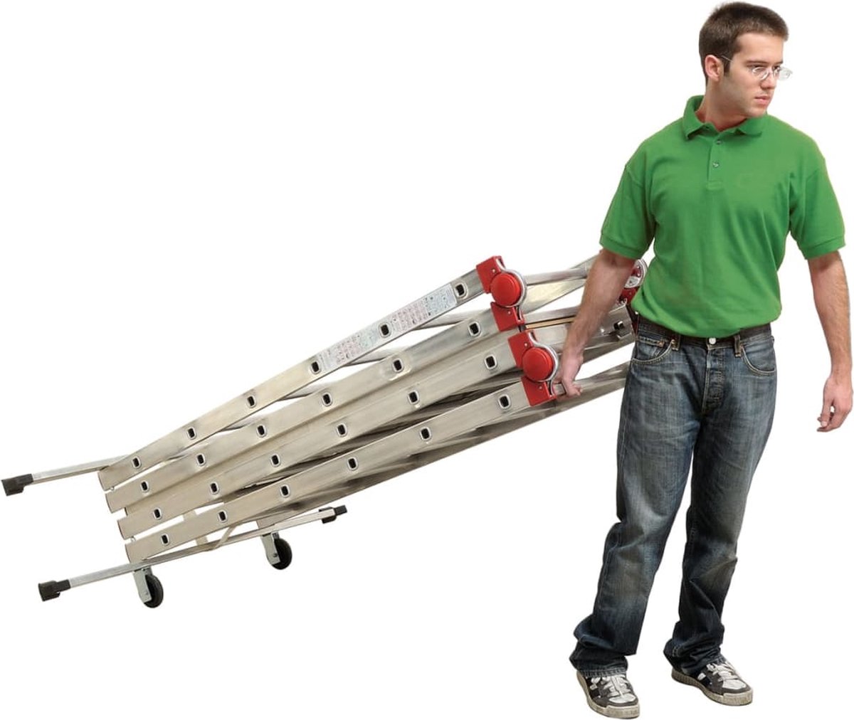 Hailo Steiger en ladder 1-2-3 500 Combi 324 cm aluminium 9459-501 | bol.com