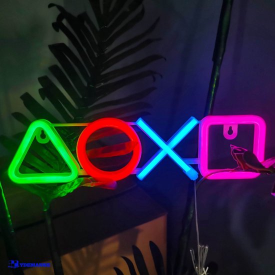 Neon Lamp - Game Controller Buttons - Neon Verlichting - Neon Led Lamp ...