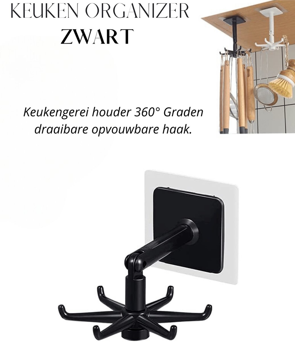 Waledano® Ophanghaak - Organizer Geschikt voor Keuken - Badkamer ...