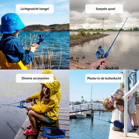 Vishengel Set Voor Beginners - Inclusief Opbergtas, Hengel & Doosje met ...