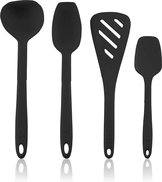 Keukengereedschapset S, 4-delig, spatel S, sauslepel S, pollepel S ...
