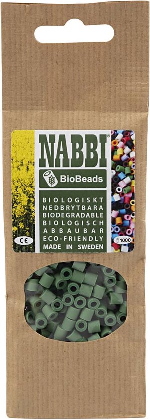 BioBeads van NABBI, afm 5x5 mm, gatgrootte 2.5 mm, medium, crème, 1000 ...