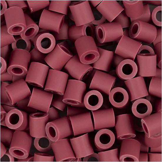 BioBeads van NABBI, afm 5x5 mm, gatgrootte 2,5 mm, medium, burgundy ...