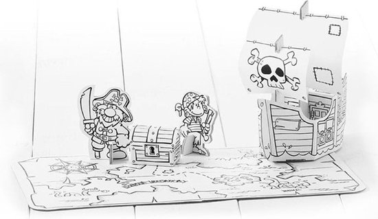 Knutselpakket Piraten - Piraten Knutsel Set - Piraten Boot Knutselen ...