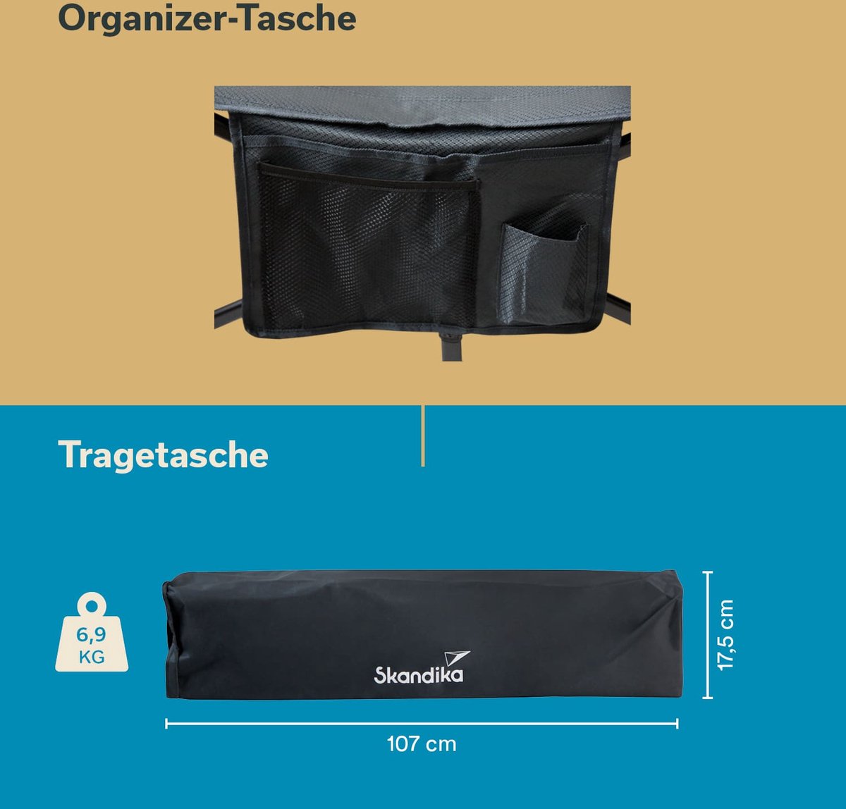 Skandika Erola Ligbed – Ligbed – Veldbed – Ligstoel tuin – Comfortabel ...