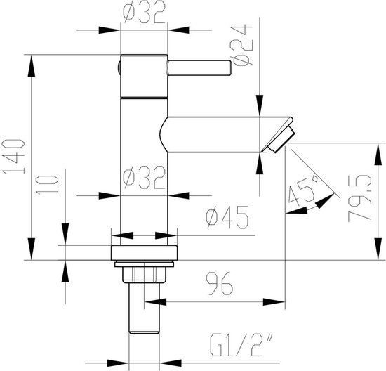 Flow Next Fonteinkraan - Mat Zwart - Koudwaterkraan voor het toilet ...