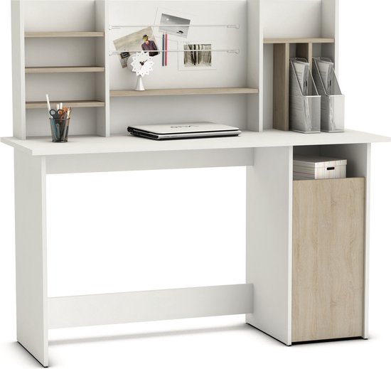 Belfurn - Bureau met opzet Amberra 135cm breed | bol
