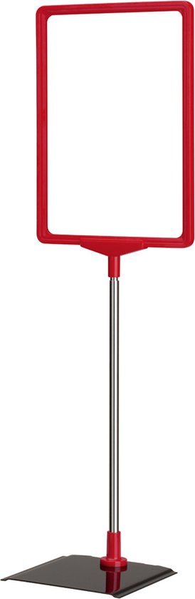 Posterstandaard „Serie A” DIN A4 met U-houder - Rood | bol