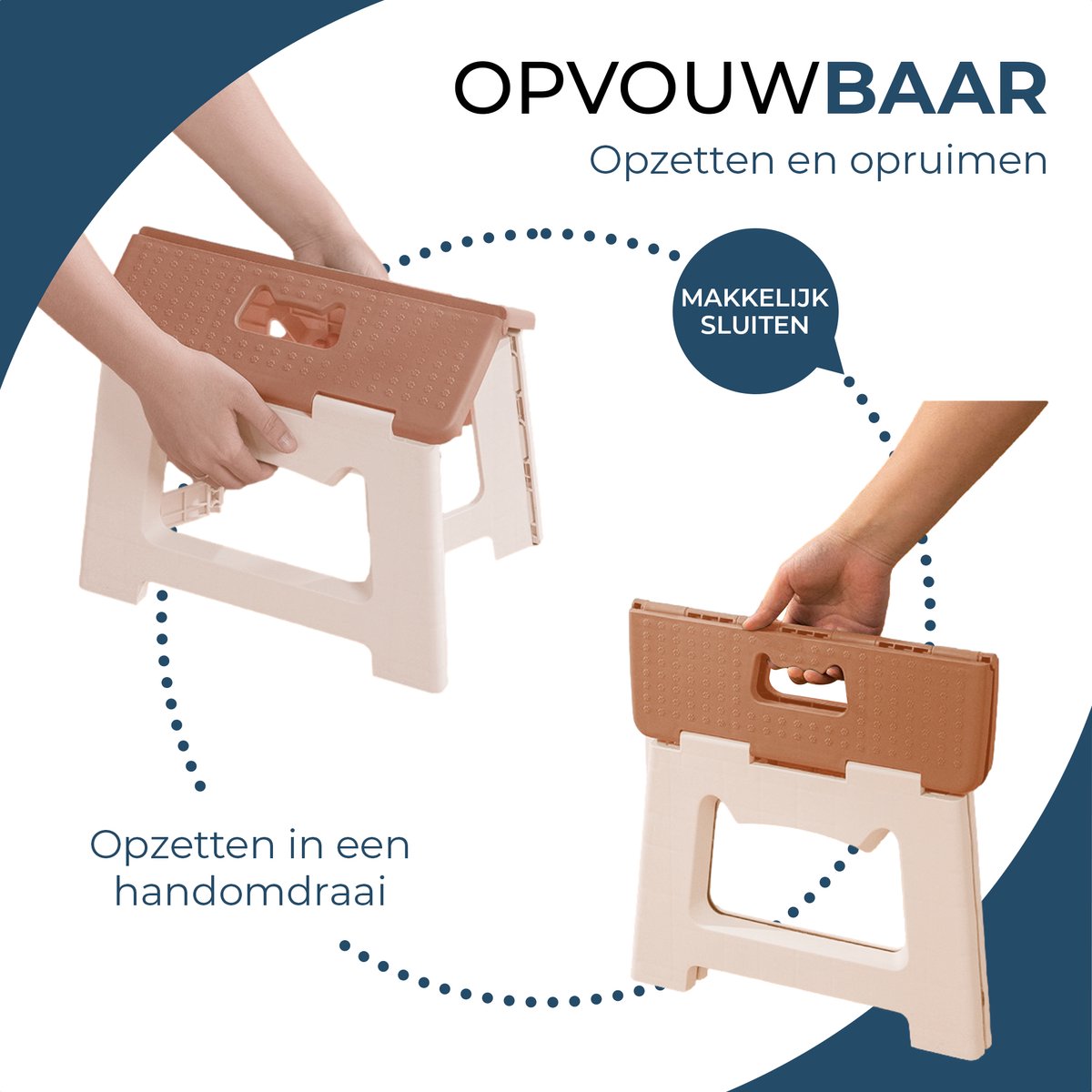 Opstapje Inklapbaar - Inklapbaar Krukje - Opvouwbaar Krukje ...