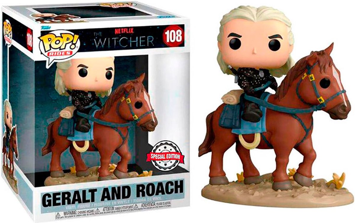 Funko Geralt and Roach - Funko Pop! Ride - The Witcher Figuur | bol.com