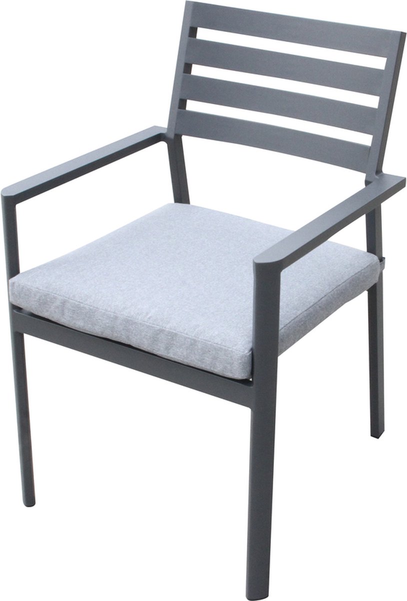 Tuinstoel Stapelbaar - Antraciet - Aluminium - Tuinstoel Joris - Giga ...