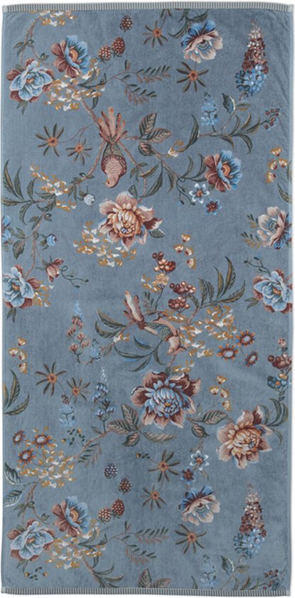 Pip Studio Handdoek Secret Garden Blue 55x100 | bol