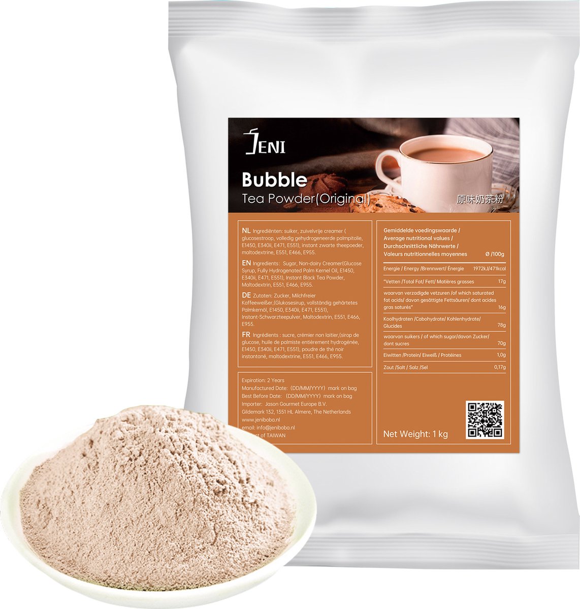Bubble Tea Powder | Milk Shake Powder | JENI Bubble Tea Powder Original ...