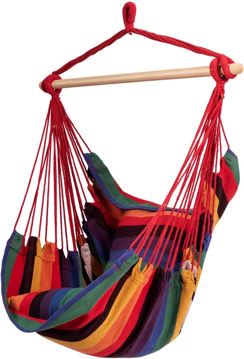 Hangstoel, hangschommel met 2 kussens, hangstoel hangstoel, hangmat ...