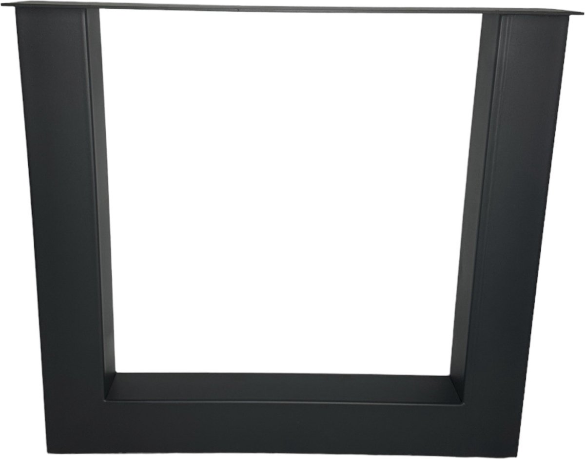 Maison DAM – 1x industriële tafelpoot U met koker 10x10cm, Hoogte 72cm ...