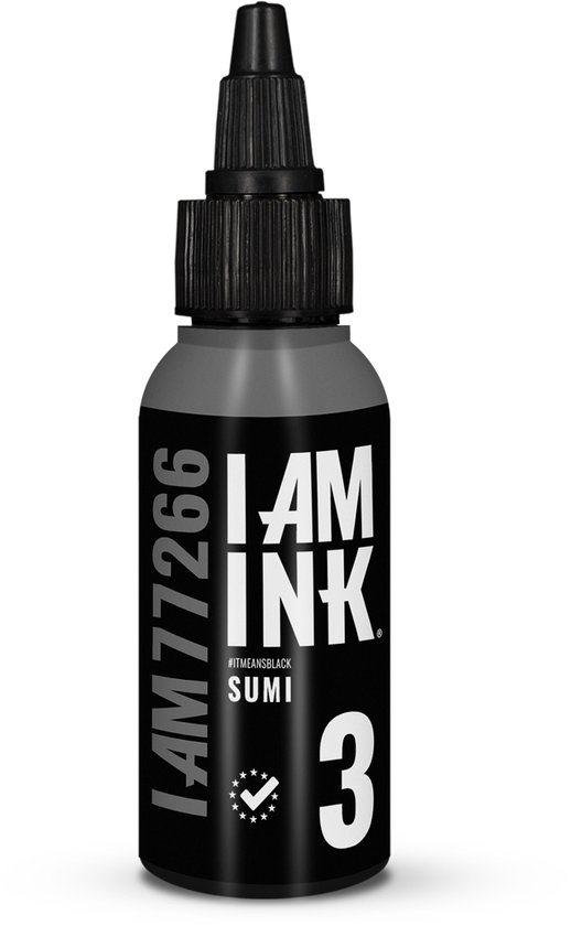 I AM INK - #3 Sumi 50 ml d'encre de tatouage végétalienne Greywash ...