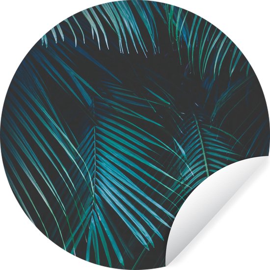 WallCircle - Muurstickers - Behangcirkel - Palm - Palmboom - Tropisch - ⌀ 120 cm -... | bol