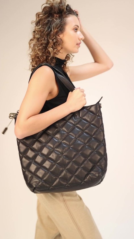 Chabo Bags - Milano Padded Shopper - Shopper - Bruin-gewatteerd-padded ...