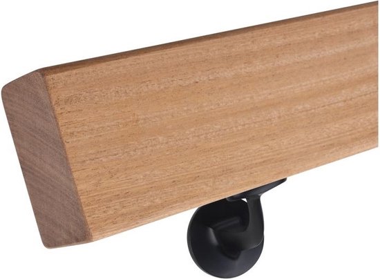 Trapleuning 43 x 80 mm Mahonie - 270 cm | bol.com