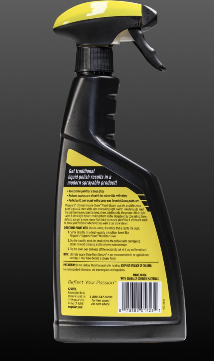 Meguiar's Ultimate Insane Shine Paint Glosser - G230316 - 473 ml. | bol.com