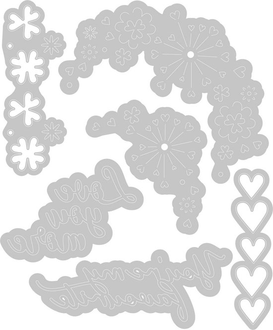 Sizzix Thinlits Die Set Cut-Pop Valentine | bol