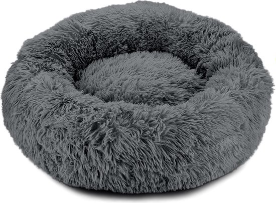 Donut Kattenmand M - Fluffy Kattenmandjes Poes - Ronde Grote Poezenmand ...