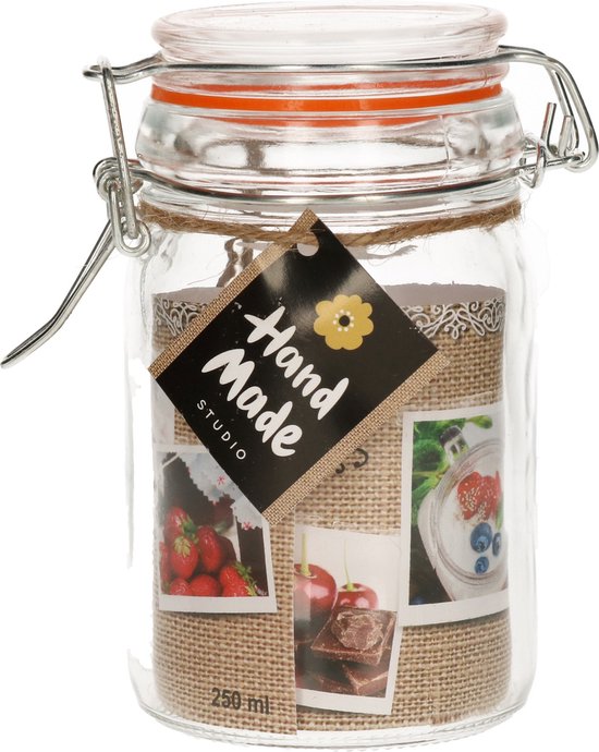 Weckpotten/inmaakpotten - set 4x - 250/500 ml - glas - met ...