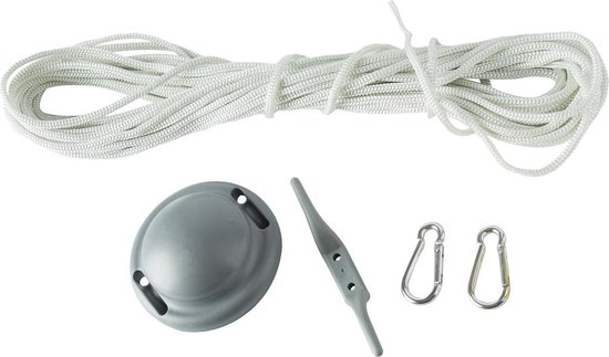 BRUBAKER Aluminium vlaggenmast, vlaggenmast, 6 m, inclusief Duitse vlag + Nederlandse... | bol.com