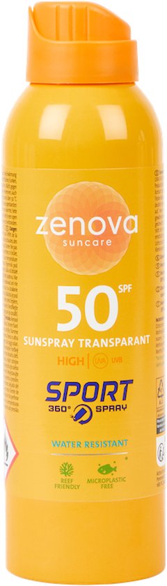 Zenova zonnespray Sport SPF 50 | 200 ml | bol