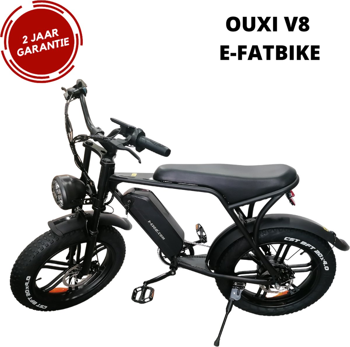 OUXI - V8 E-Fatbike - Fatbike électrique - Freins à disque hydrauliques - Pneus 20... | bol.com
