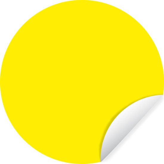 WallCircle - Muurstickers - Behangcirkel - Geel - Citroen - Neon ...