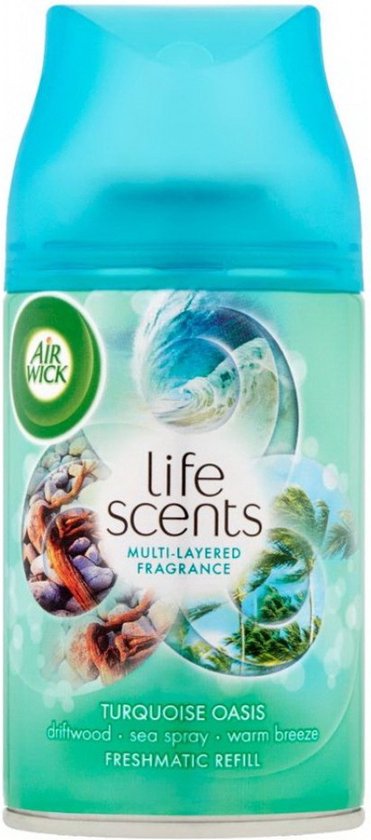 Air Wick - Luchtverfrisser - Navulling - Turquoise Oasis - 250ml | bol