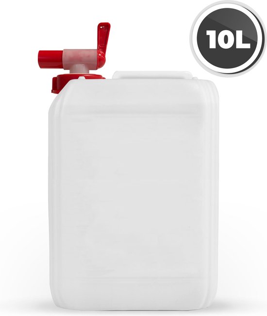 Jerrycan - 10 Liter - Tapkraan - Stapelbaar - DIN51 | bol.com
