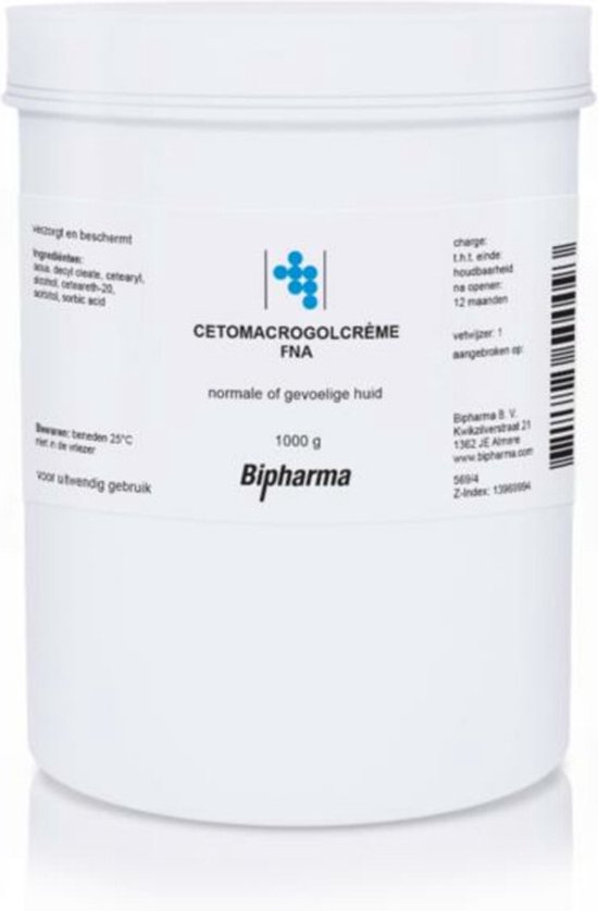 Bipharma Cetomacrogol Creme FNA | bol